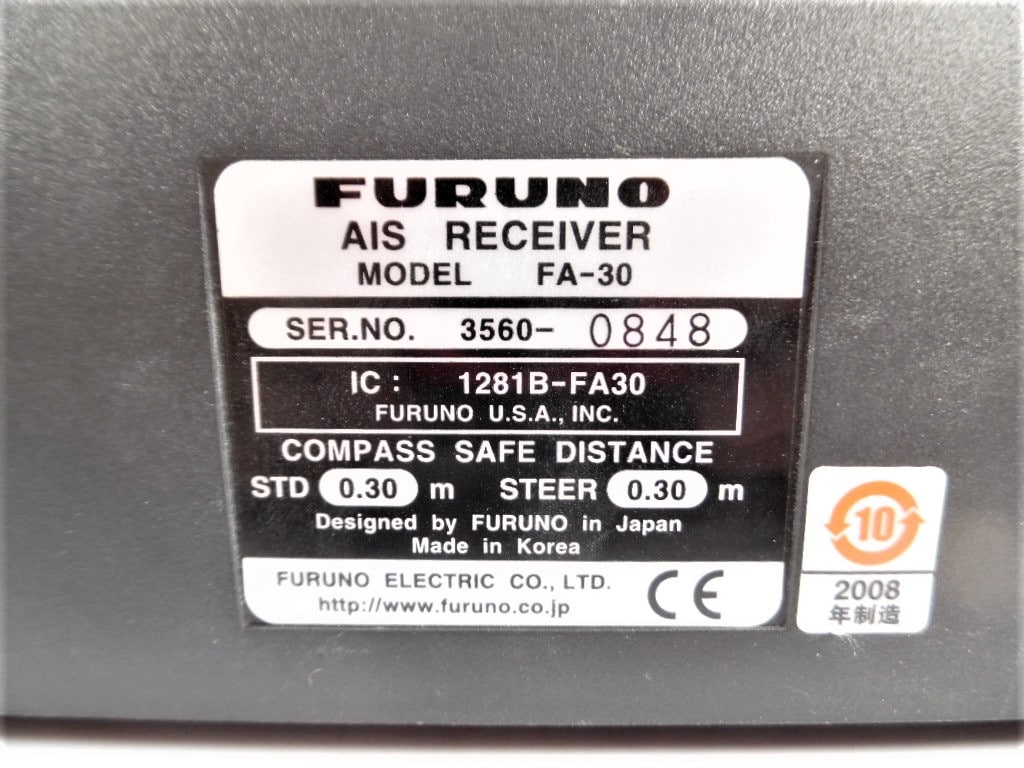 Furuno FA-30 AIS Receiver F/ Navnet 3D, TZtouch - 90 Day Warr. - Fully ...