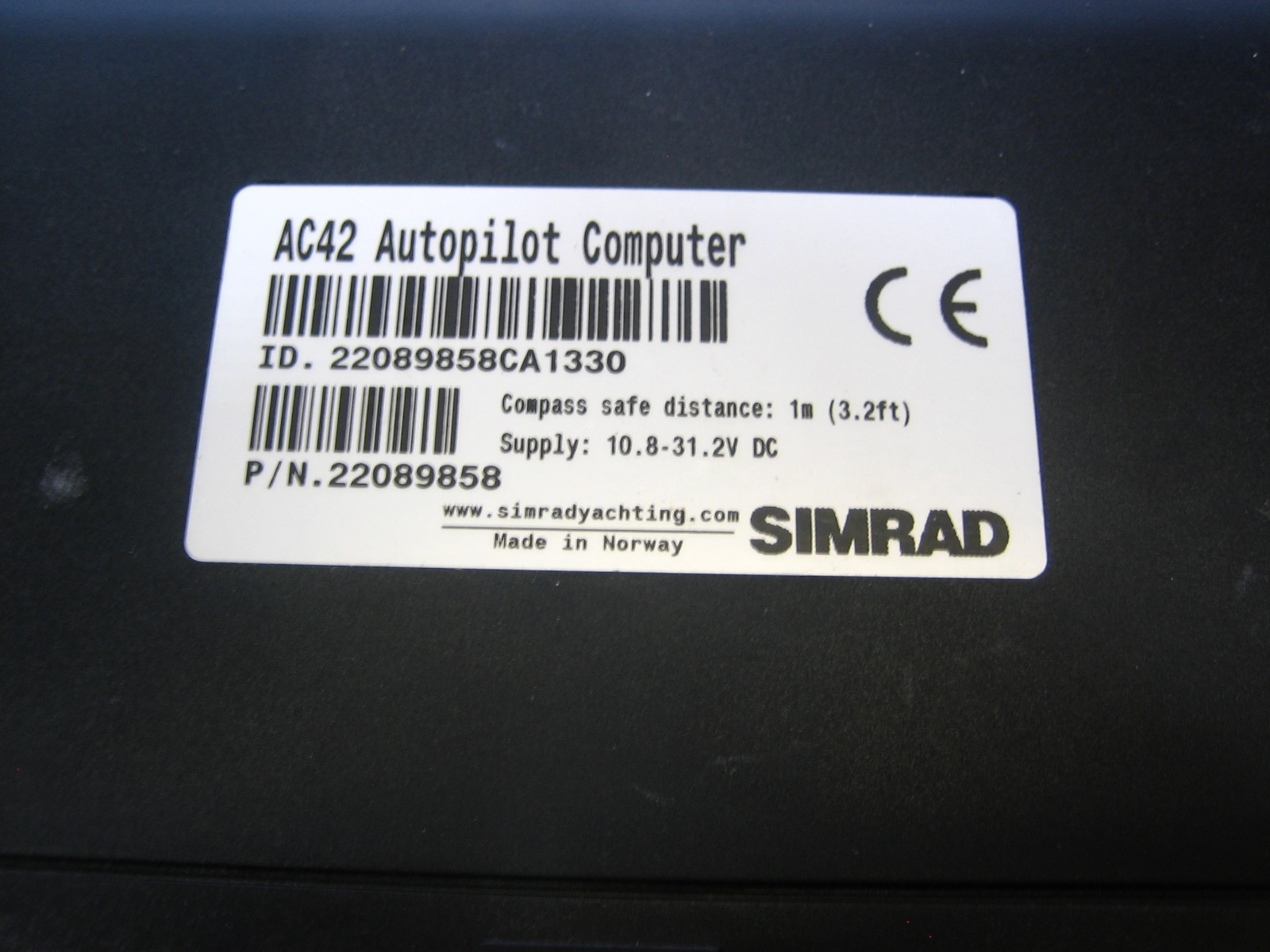 Simrad - AC42 Autopilot Computer 22089858 ~ For AP24/AP28 ~ Tested ...