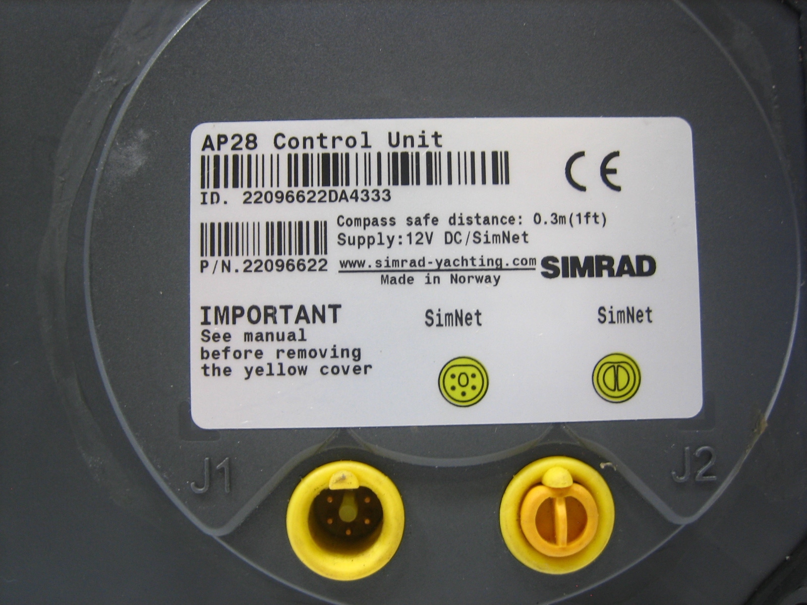 Simrad AP28 Autopilot Control Head 22096622/Fully Tested - Free ...