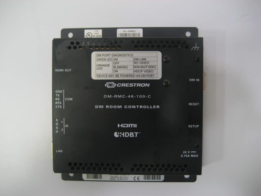 Crestron DM Room Controller DM-RMC-4K-100-C with Power Adapter - Max ...