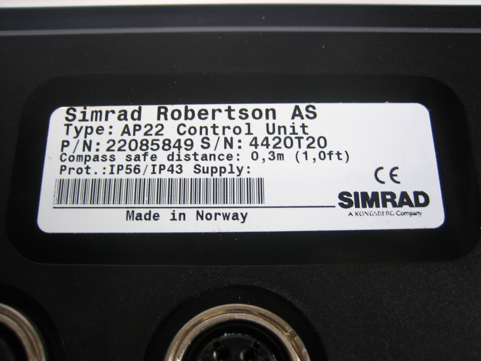 Simrad/AP22 Autopilot Control Head-New LCD! -90 DAY WARR-Tested! - Max ...