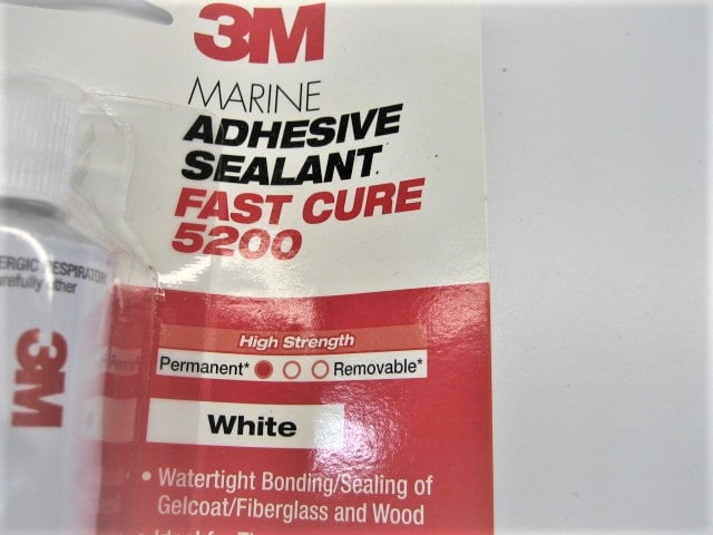 3M Marine Adhesive Sealant 5200FC Fast Cure, White, 3 oz Tube - Free ...
