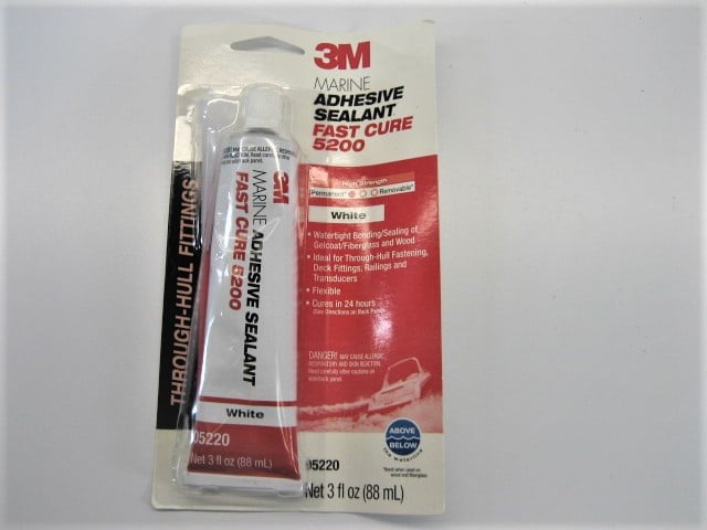 3M Marine Adhesive Sealant 5200FC Fast Cure, White, 3 oz Tube - Free ...