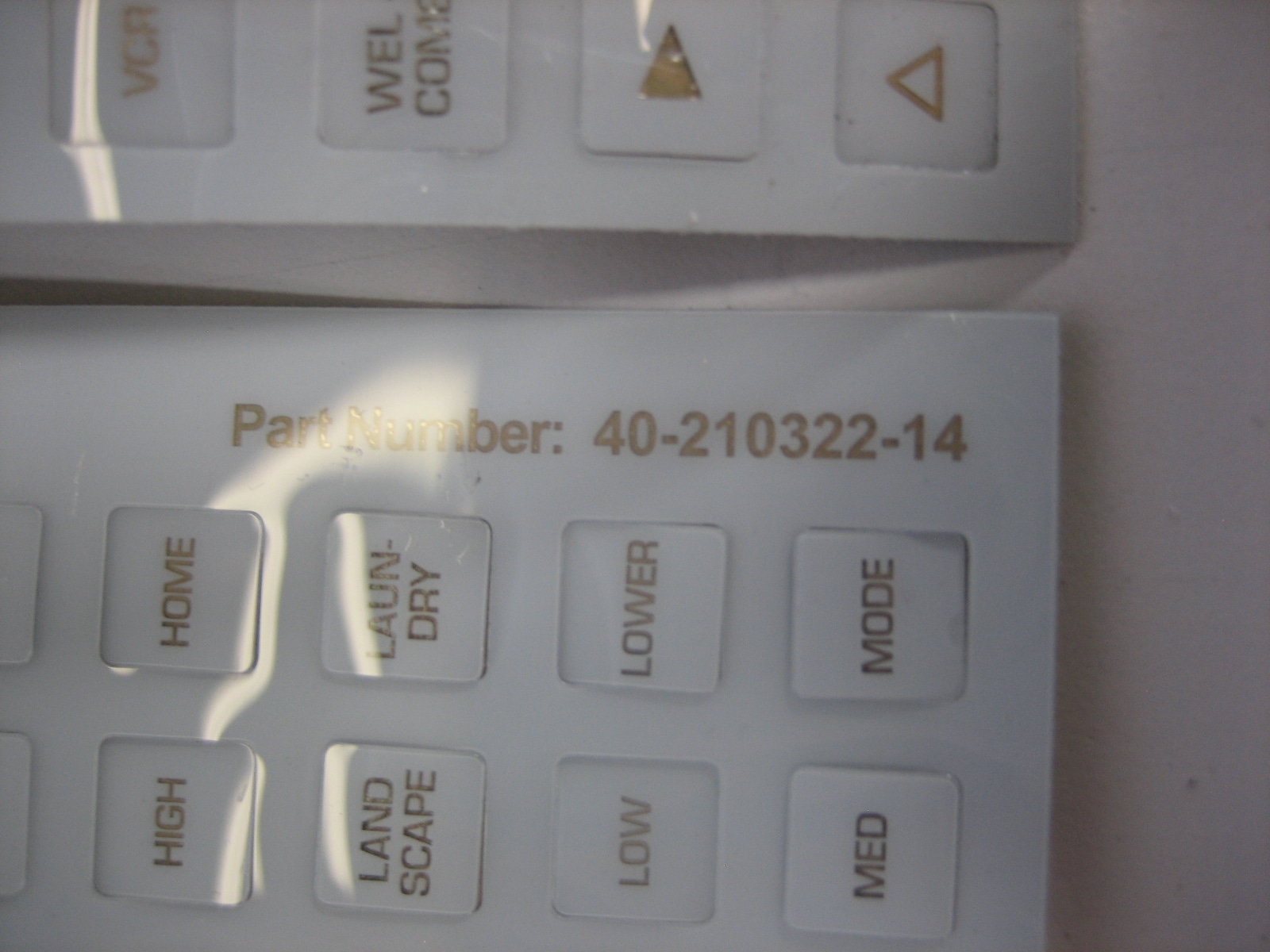 RTI RK1 8 Button Parts - Clear Lenses, Stickers, Plates, Fascias Etc ...