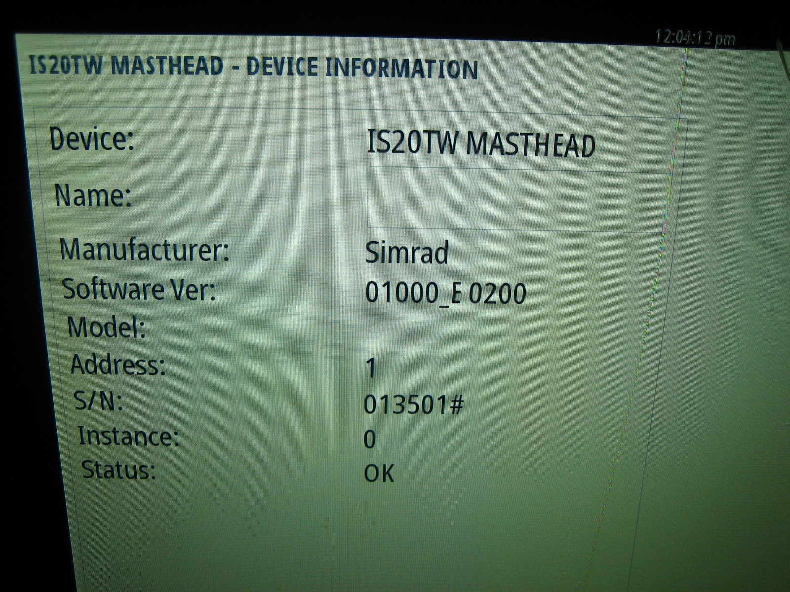 Simrad IS20 Wind Vane PN:27118090- Working- Free Shipping - Max Marine ...