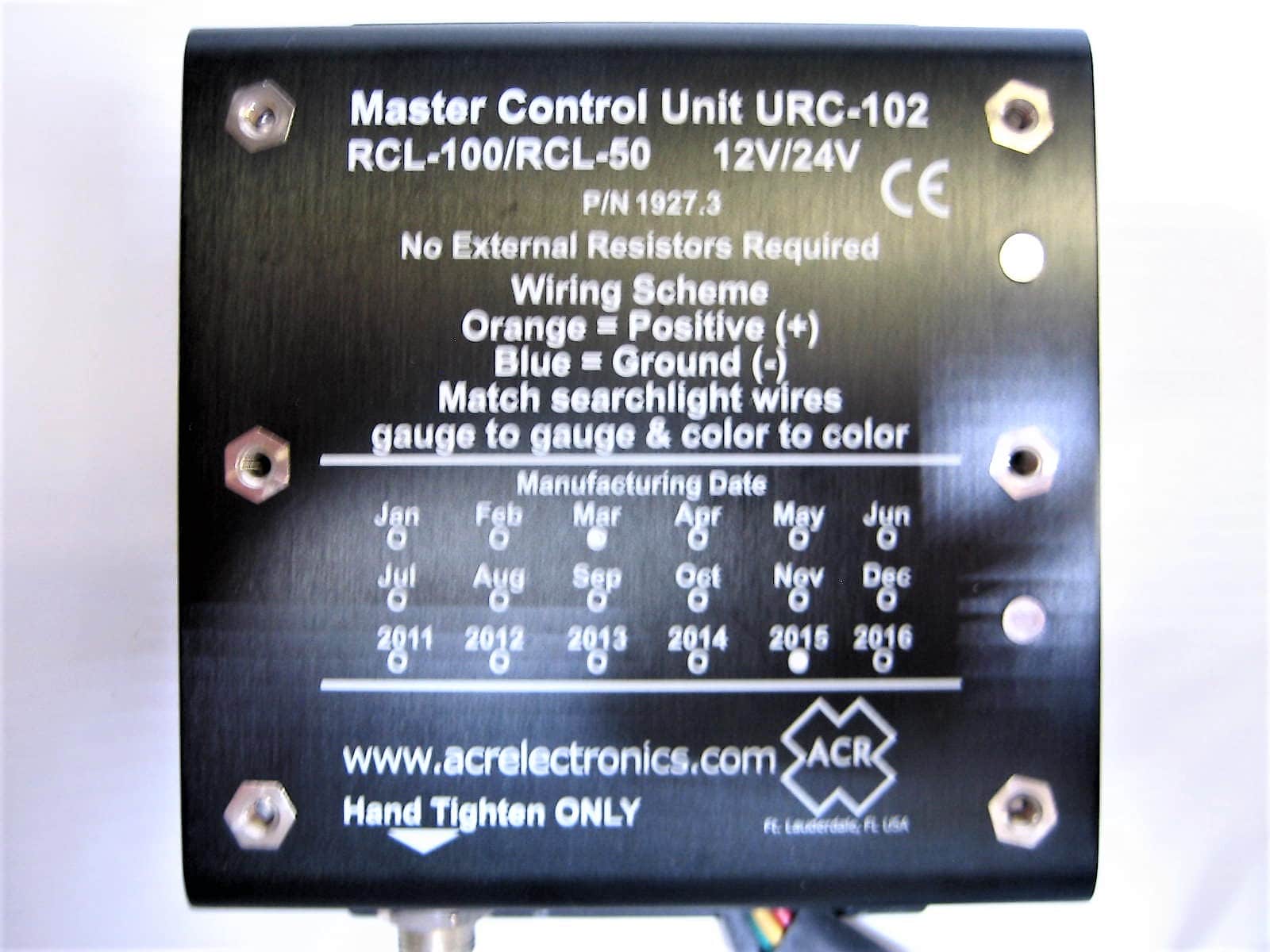 ACR RCL-100D Remote Control 24V Search Light Complete - TESTED GOOD ...