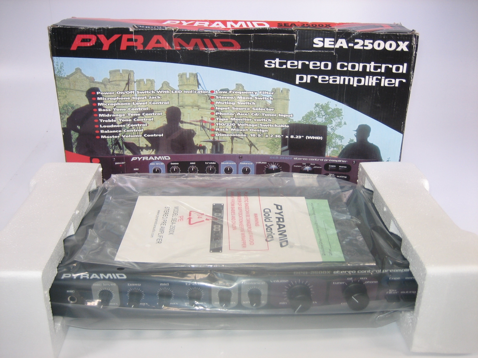 Pyramid SEA-2500X Stereo Control Professional Preamplifier Pre-amp *NEW ...