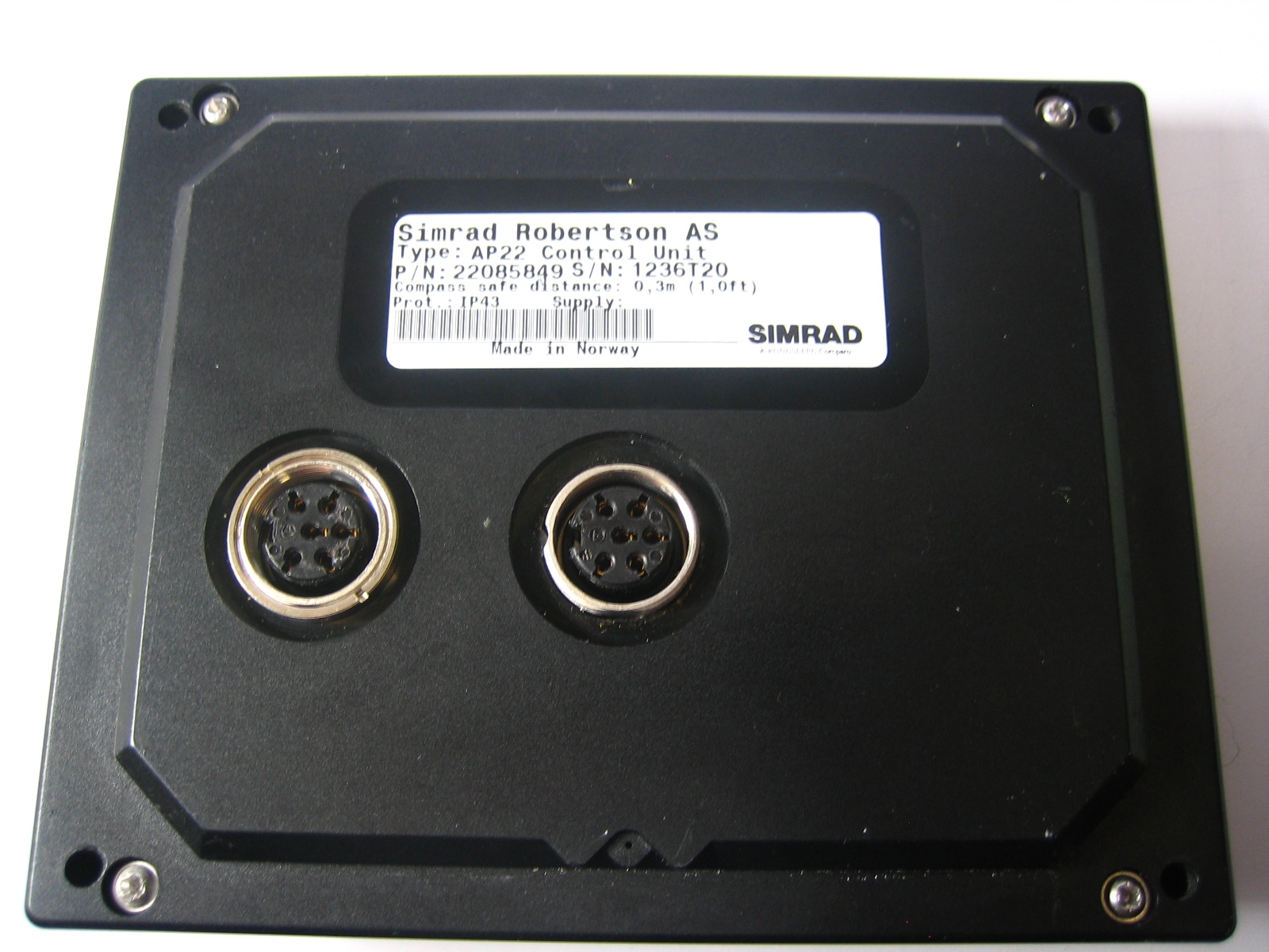 Simrad/AP22 Autopilot Control Head-90 DAY WARR - Tested-W/Suncover ...