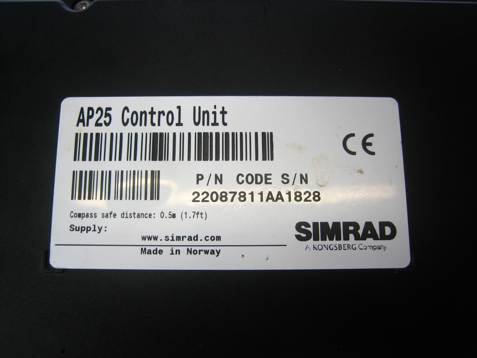 Simrad AP25 Autopilot Control Head ~ 22087811-MME Refurbished-90 DAY ...