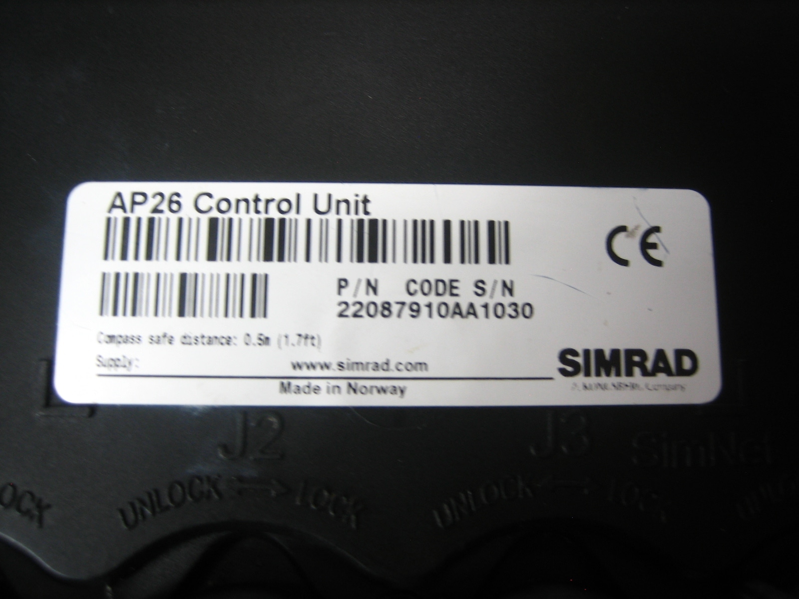 Simrad AP26 Autopilot Control Head 22087910 /Great Cond- W/Suncover ...
