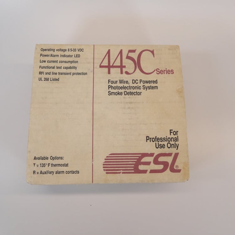 ESL 445CT - 4 Wire DC Powered Photoelectronic Smoke Detector - NEW OLD ...