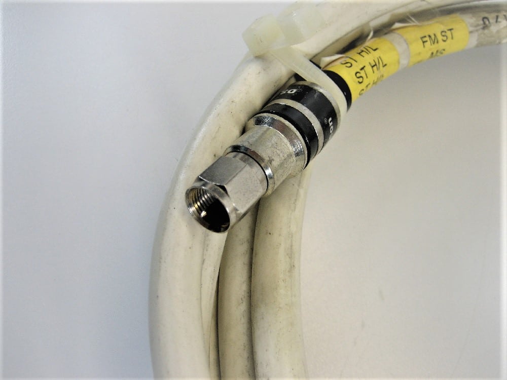 12 Feet White RG11U Coaxial Cable With Digicon Connectors - Used - Free ...