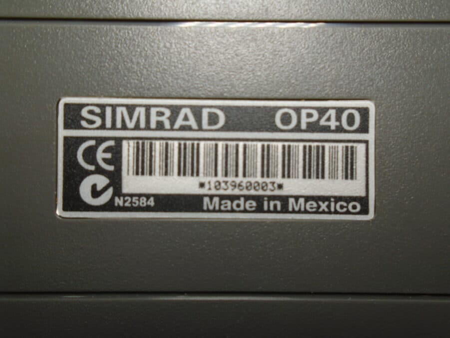 Simrad OP40 - For SIMRAD NSO Processor - Tested Good - Updated S/W ...