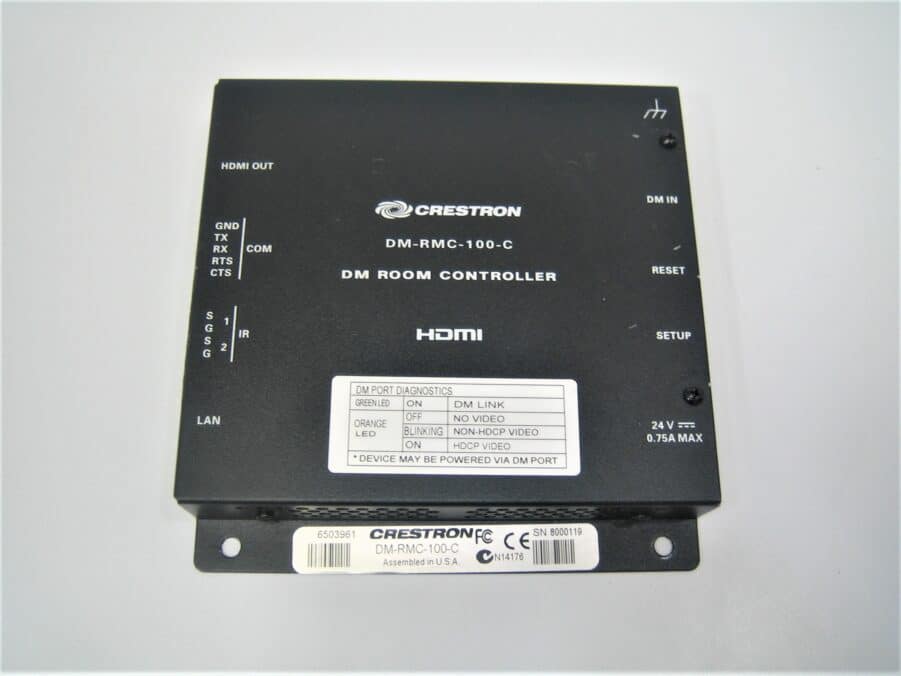 Crestron DM Room Controller DM-RMC-100-C bundled * w/ 24v Power supply ...