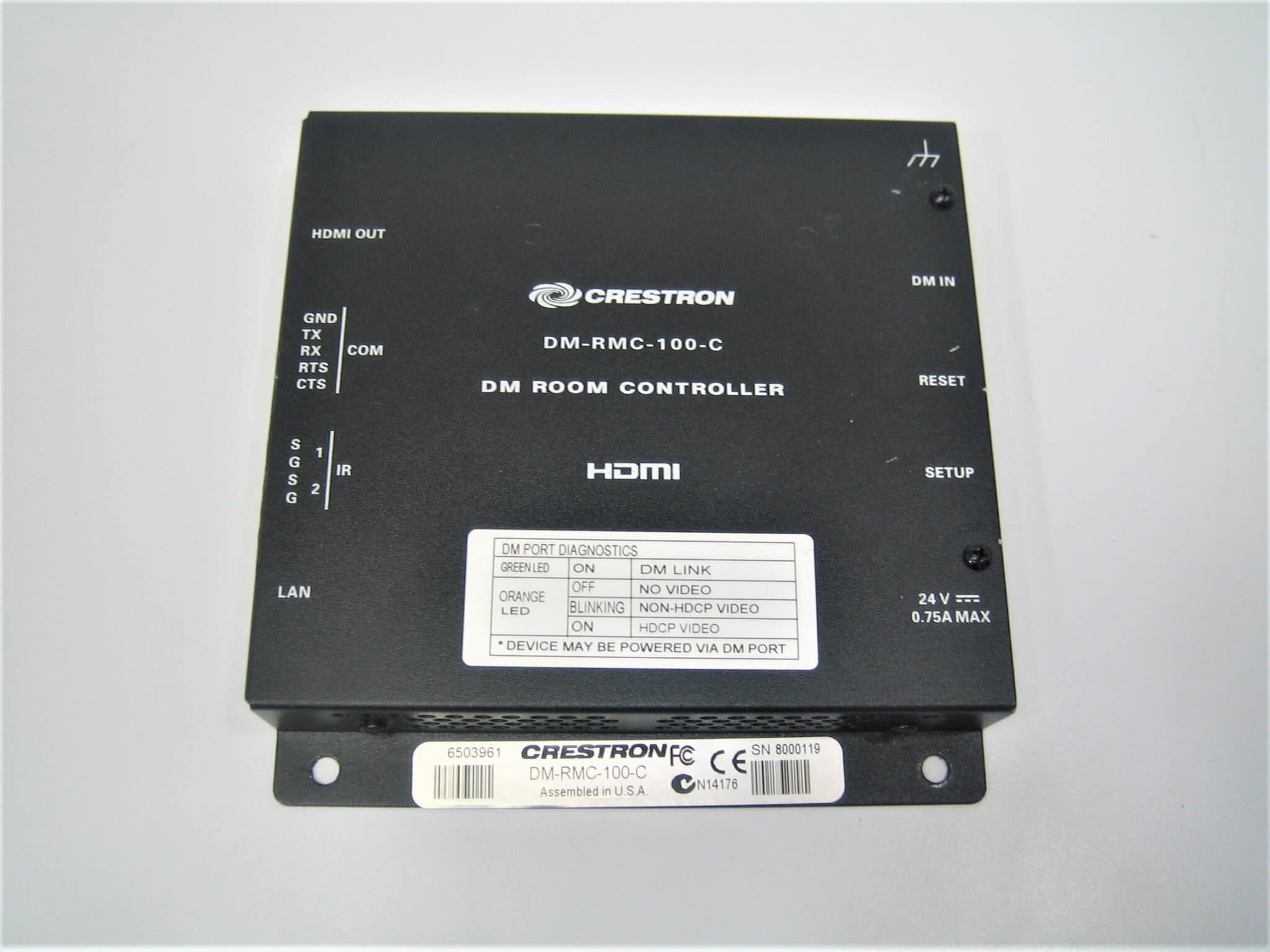 Crestron DM Room Controller DM-RMC-100-C bundled * w/ 24v Power supply ...