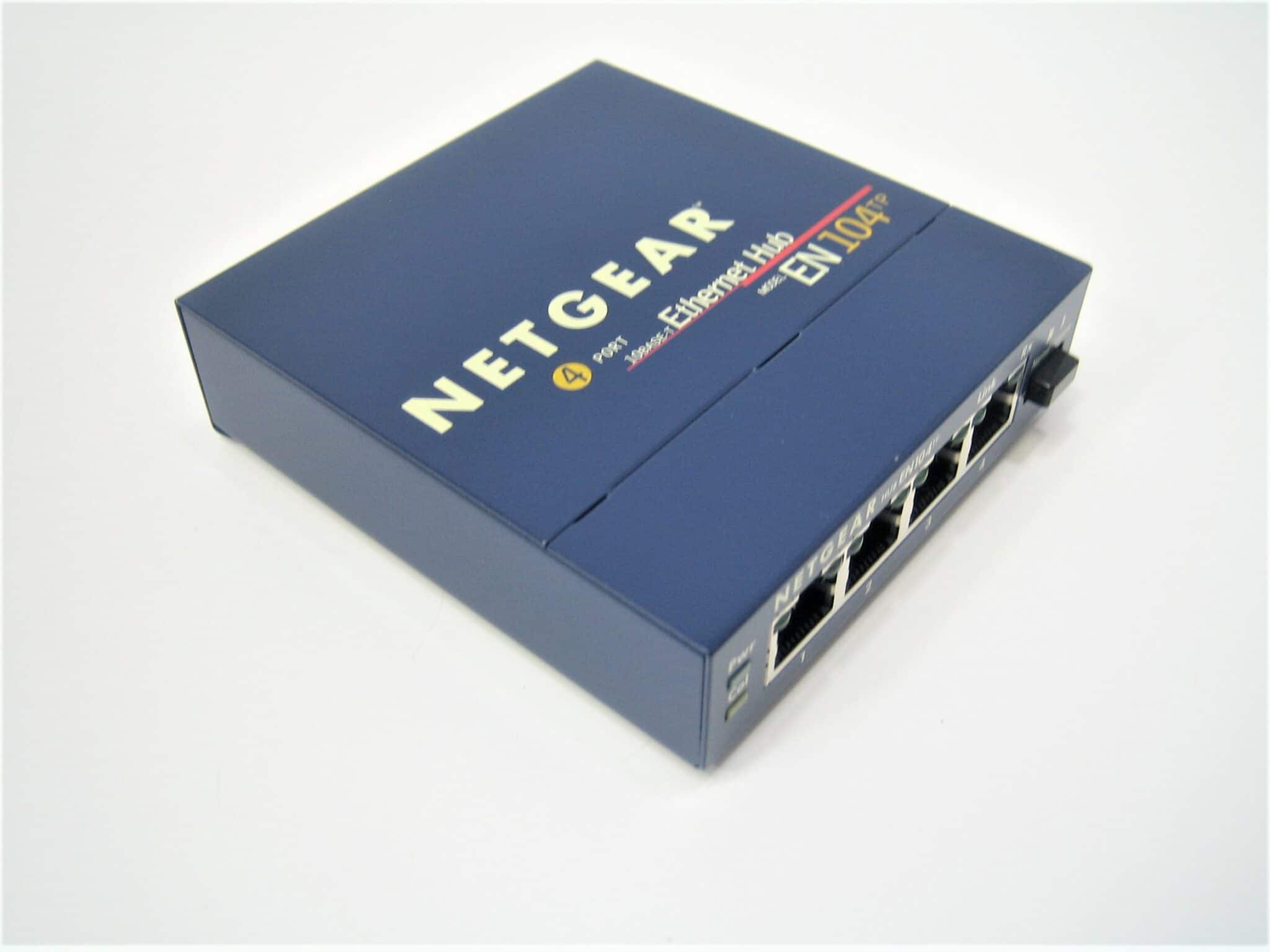 Netgear 4 Port Ethernet Hub 10 Mbps EN104TP - New (Open Box) - Free ...