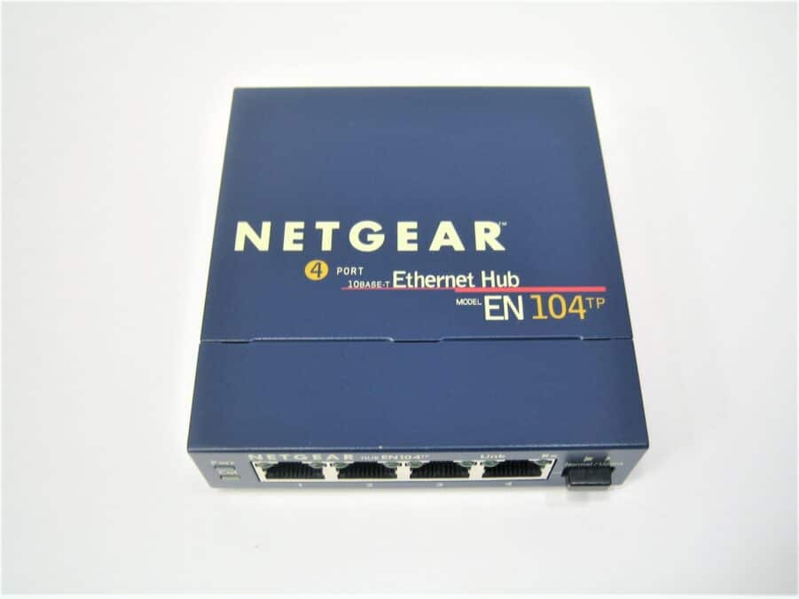 Netgear 4 Port Ethernet Hub 10 Mbps EN104TP - New (Open Box) - Free ...