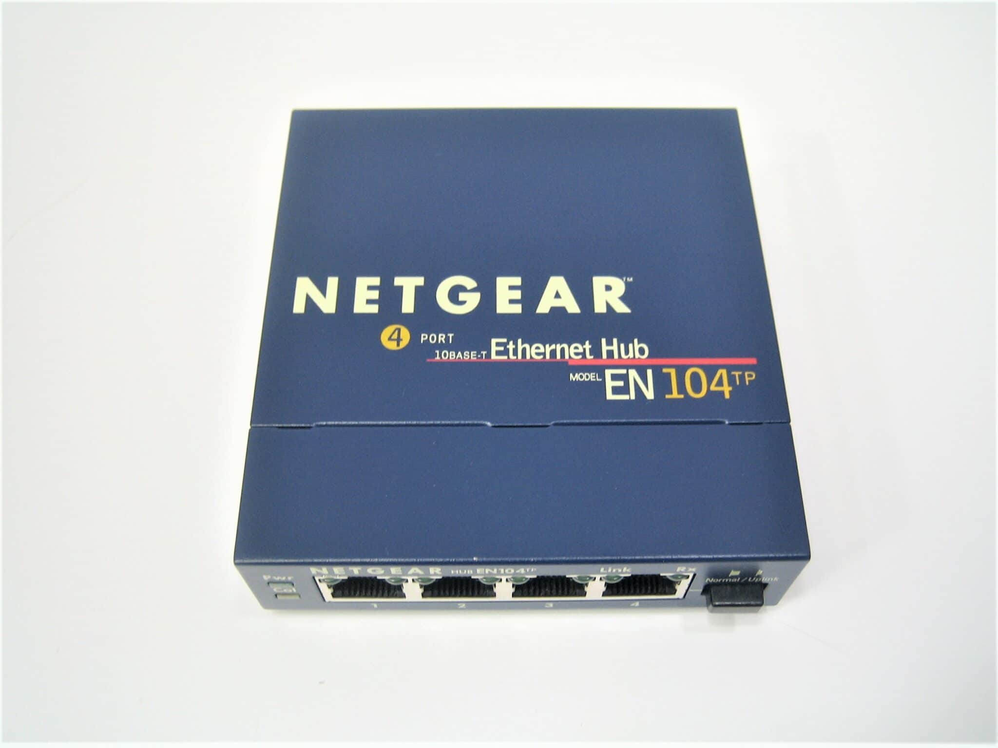 Netgear 4 Port Ethernet Hub 10 Mbps EN104TP - New (Open Box) - Free ...