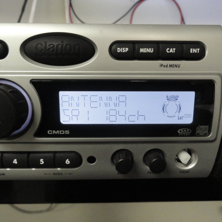 Clarion CMD5 - Watertight Marine AM/FM CD Sirius XM Radio Boat Stereo ...