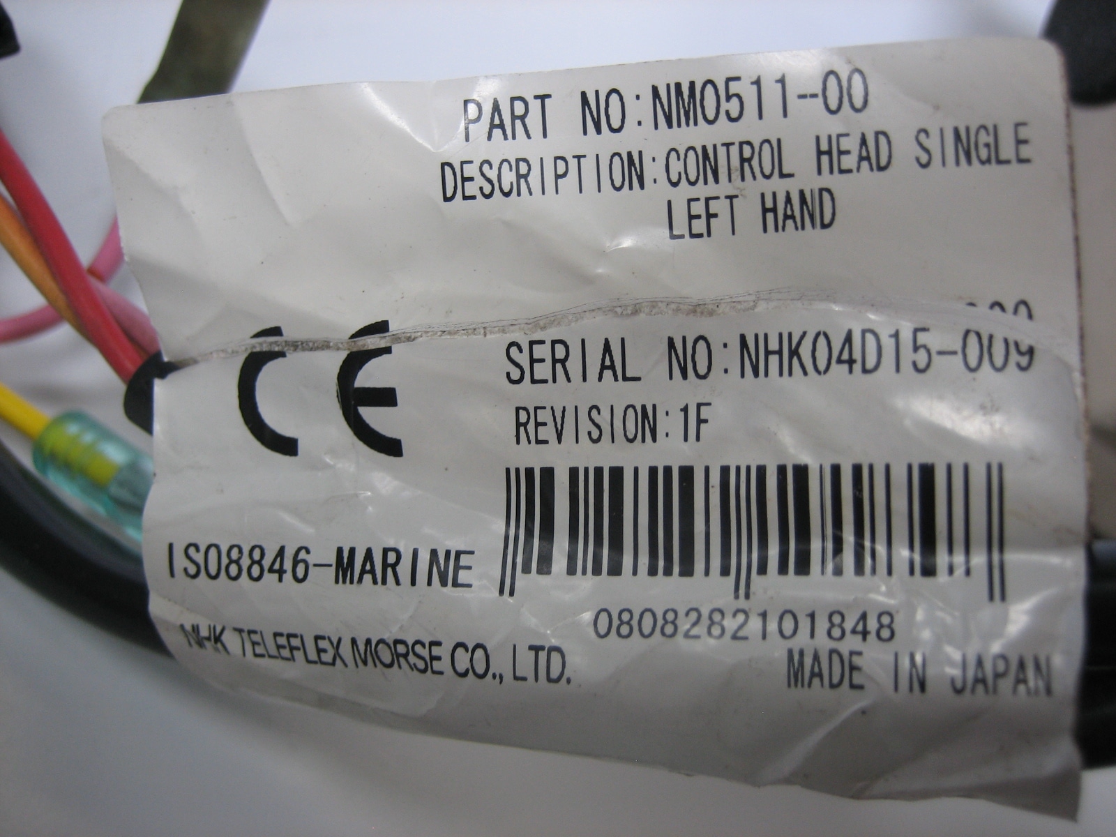 NHK MEC Teleflex REBUILT KE-4a Single Control Head Left-Hand NM0511-00 ...