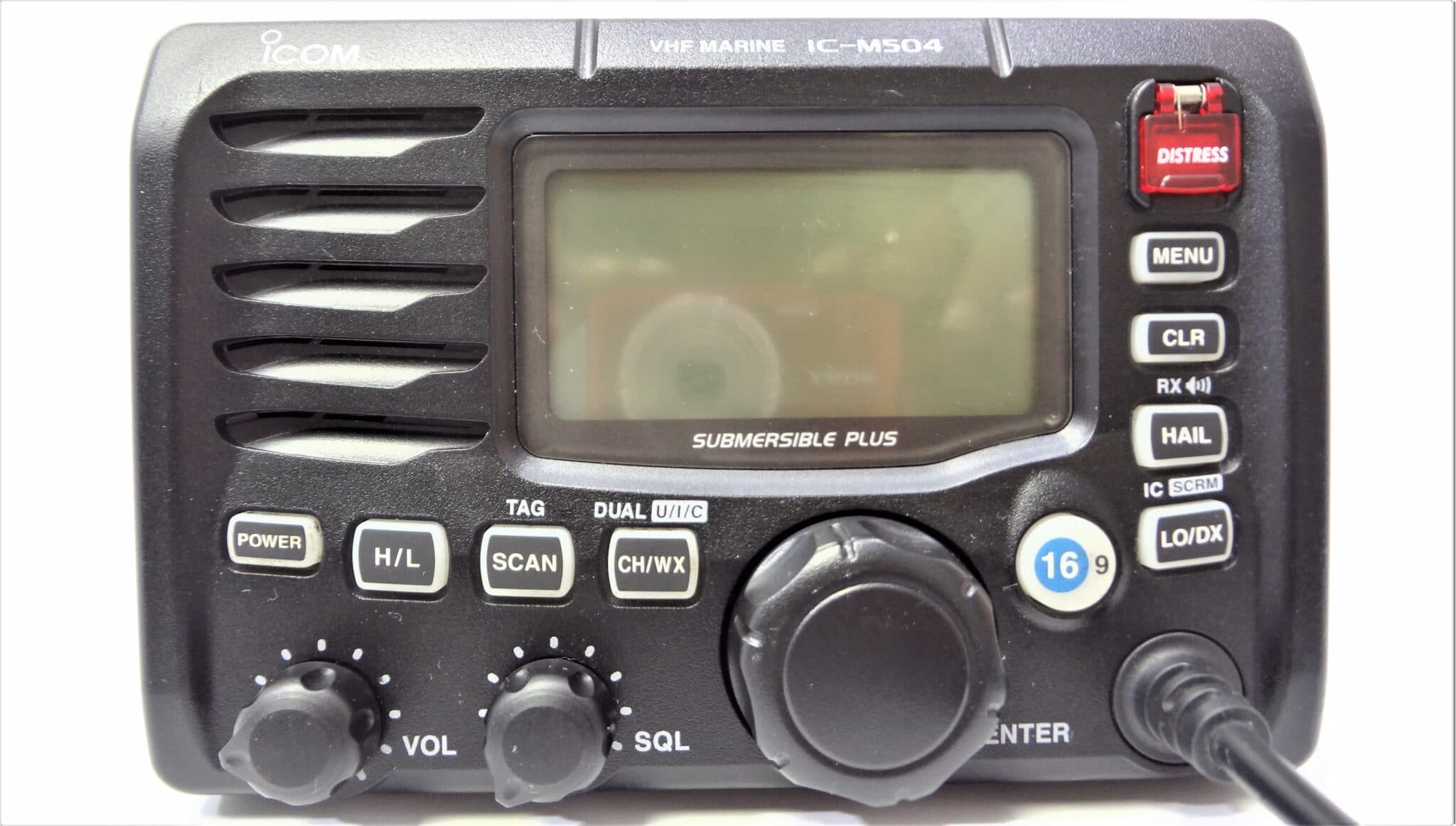 Icom IC-M504 Submersible Marine Fixed Mount VHF Radio Transceiver Unit ...