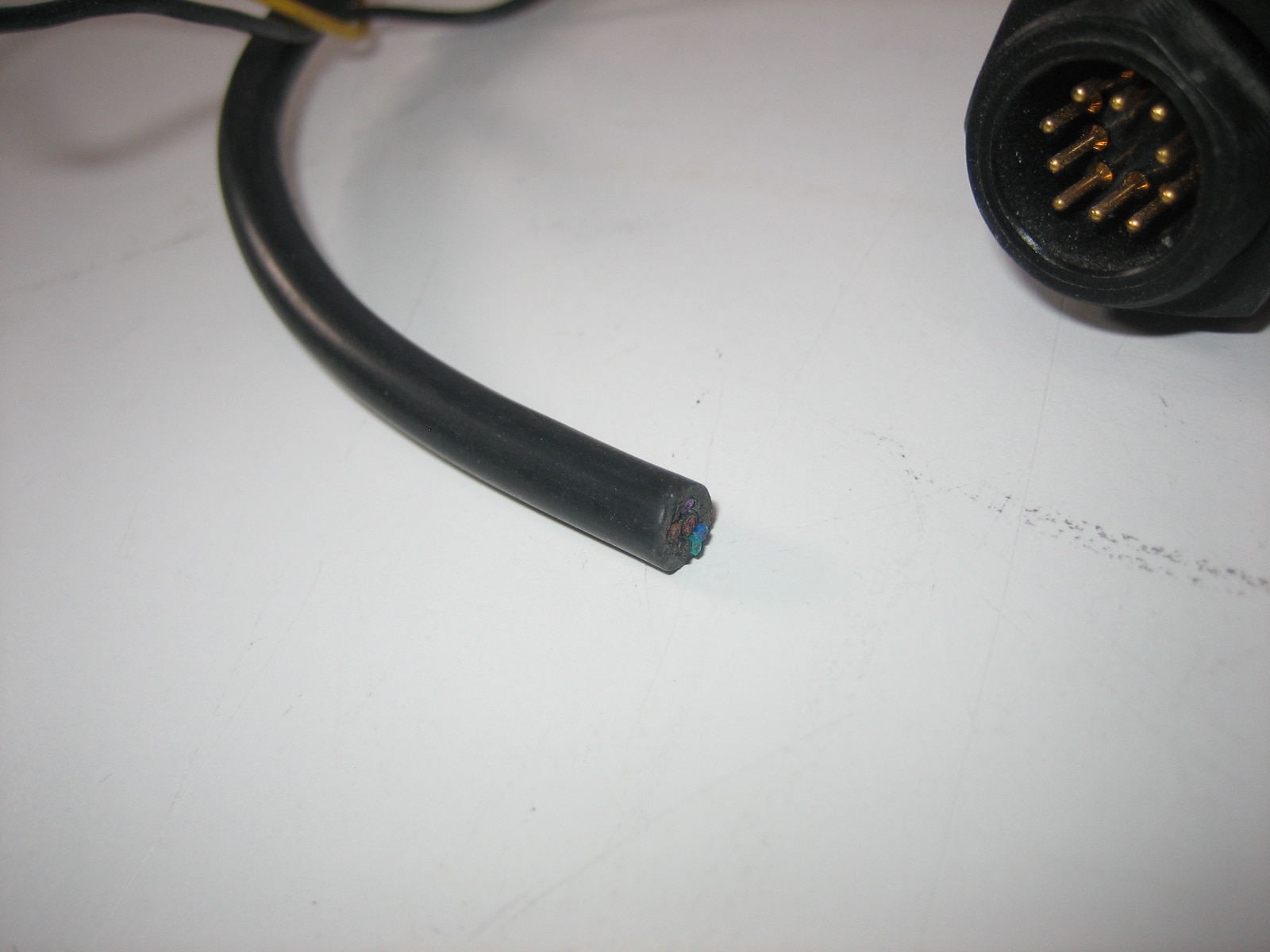 ICOM OPC-1540 Command Mic III Cable **CUTOFF PIGTAIL MICROPHONE END ...