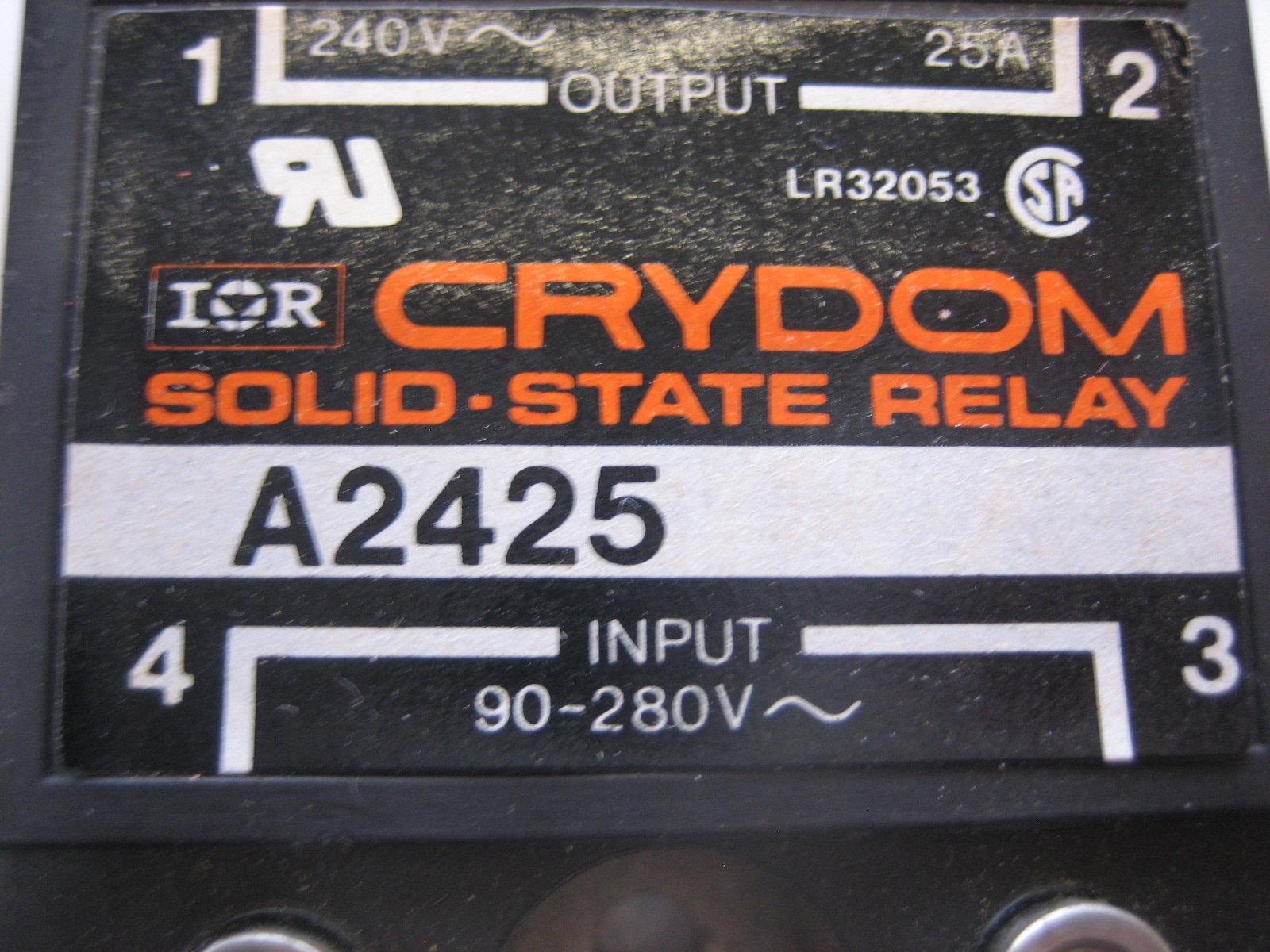 Crydom A2425 Solid State Relay NEW but MISSING HARDWARE - Max Marine ...