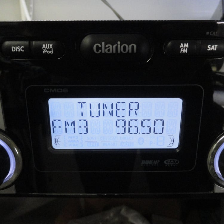 Clarion CMD6 - Watertight Marine AM/FM CD Sirius XM Radio Boat Stereo ...