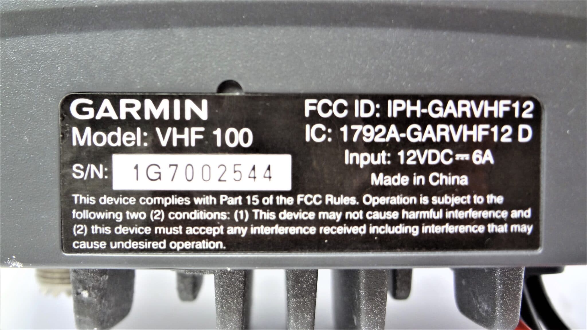 Garmin VHF 100 Submersible Radio Transceiver Unit with Rebuilt Hand Mic ...