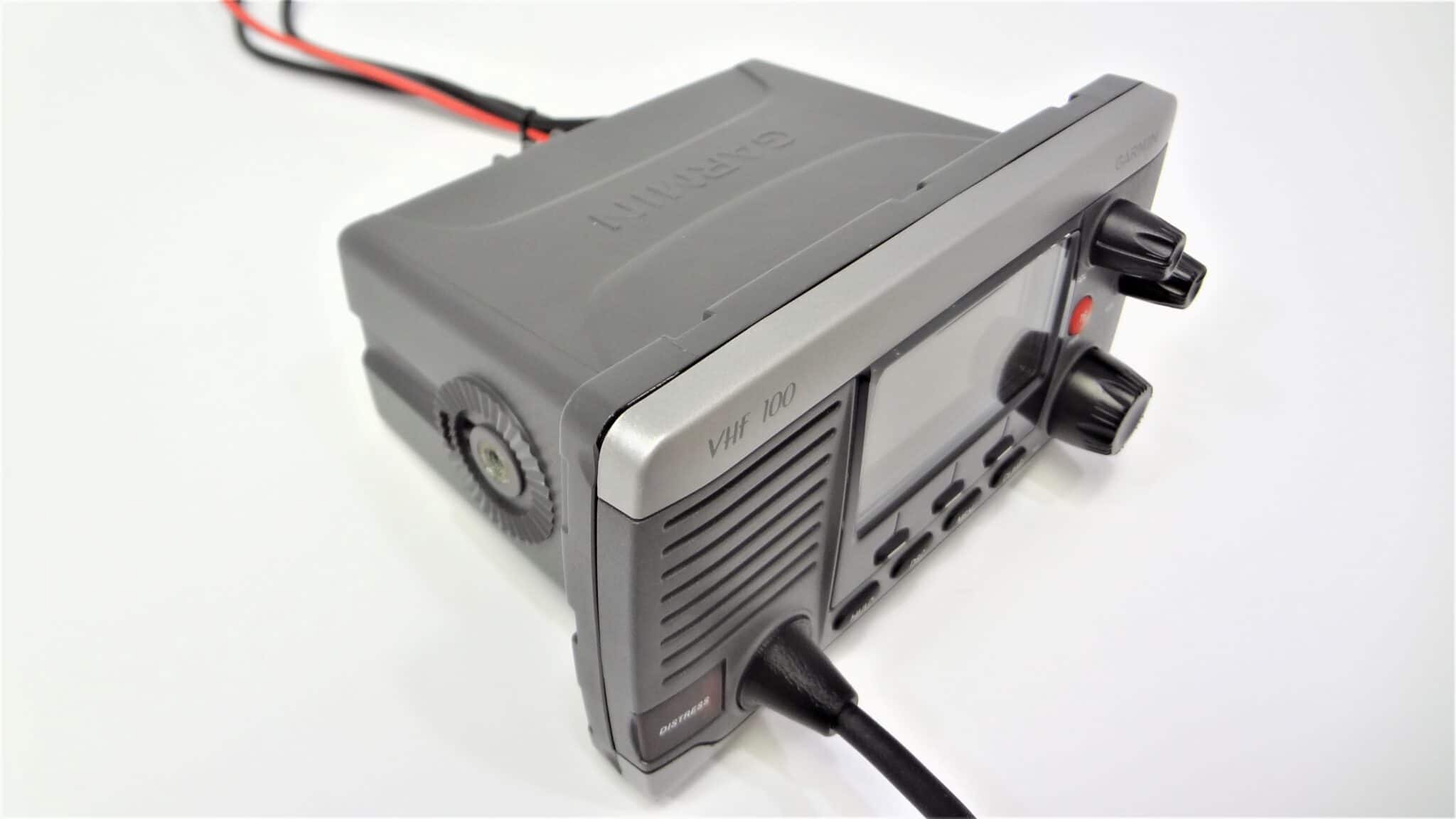 Garmin VHF 100 Submersible Radio Transceiver Unit with Rebuilt Hand Mic ...