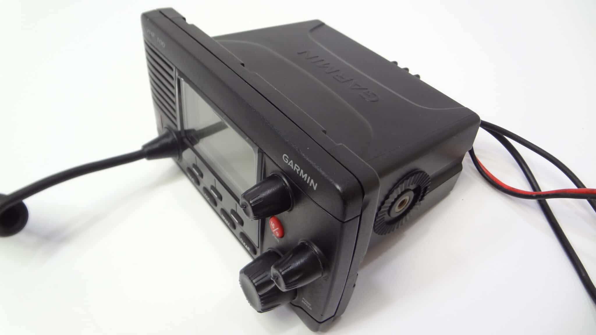 Garmin VHF 100 Submersible Radio Transceiver Unit with Rebuilt Hand Mic ...