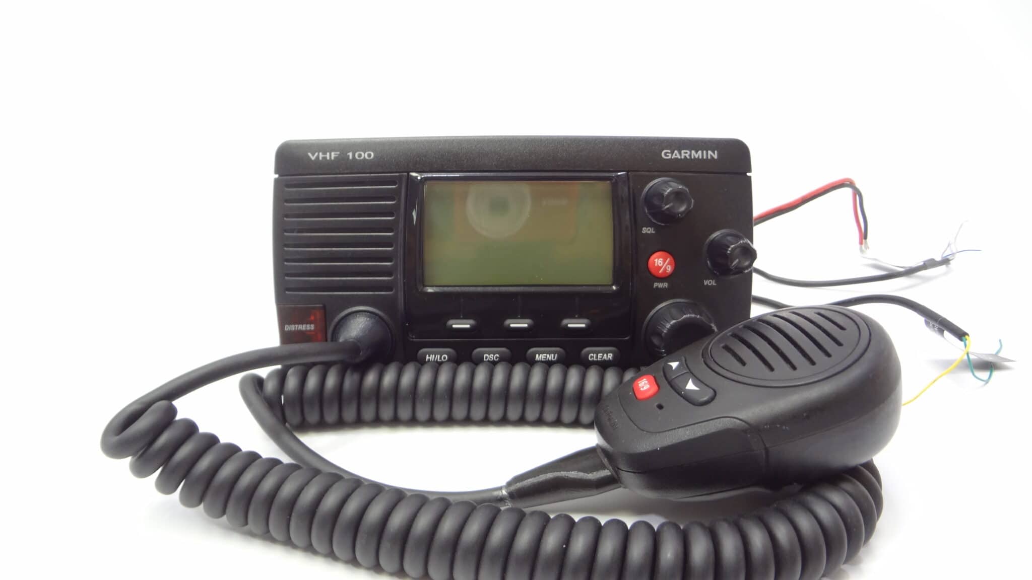 Garmin VHF 100 Submersible Radio Transceiver Unit with Rebuilt Hand Mic ...
