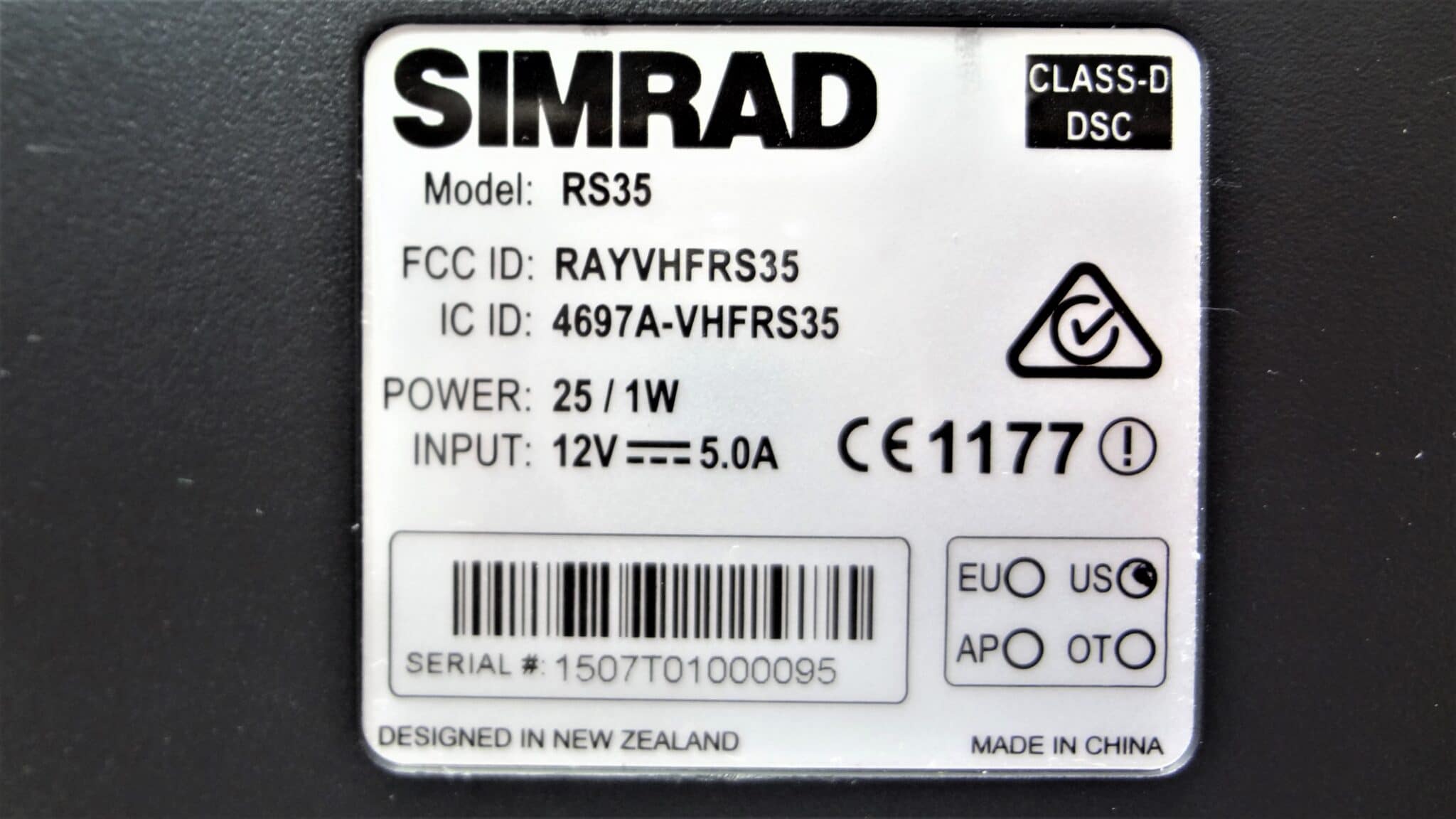 Simrad RS35 Submersible Marine VHF Radio Transceiver Unit with Rebuilt ...