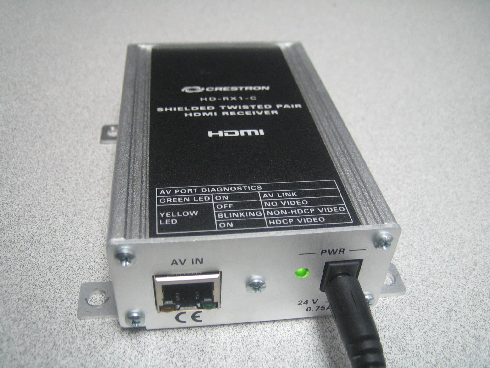 CRESTRON HD-TX1-C with HD-RX1-C Shielded Twisted Pair HDMI Receiver ...