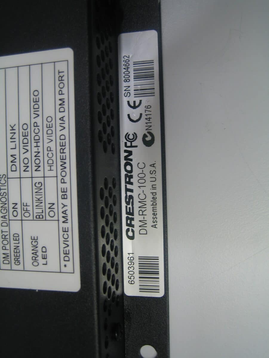 Crestron DM Room Controller DM-RMC-100-C bundled w/o Power Supply - Max ...