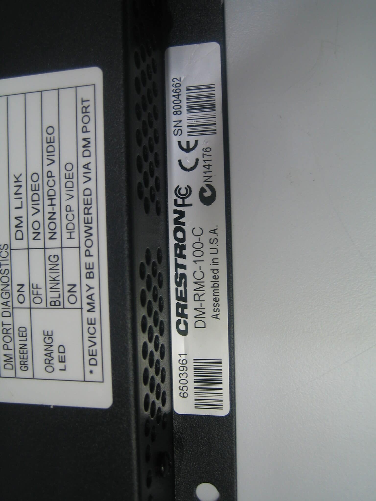 Crestron DM Room Controller DM-RMC-100-C bundled w/o Power Supply - Max ...