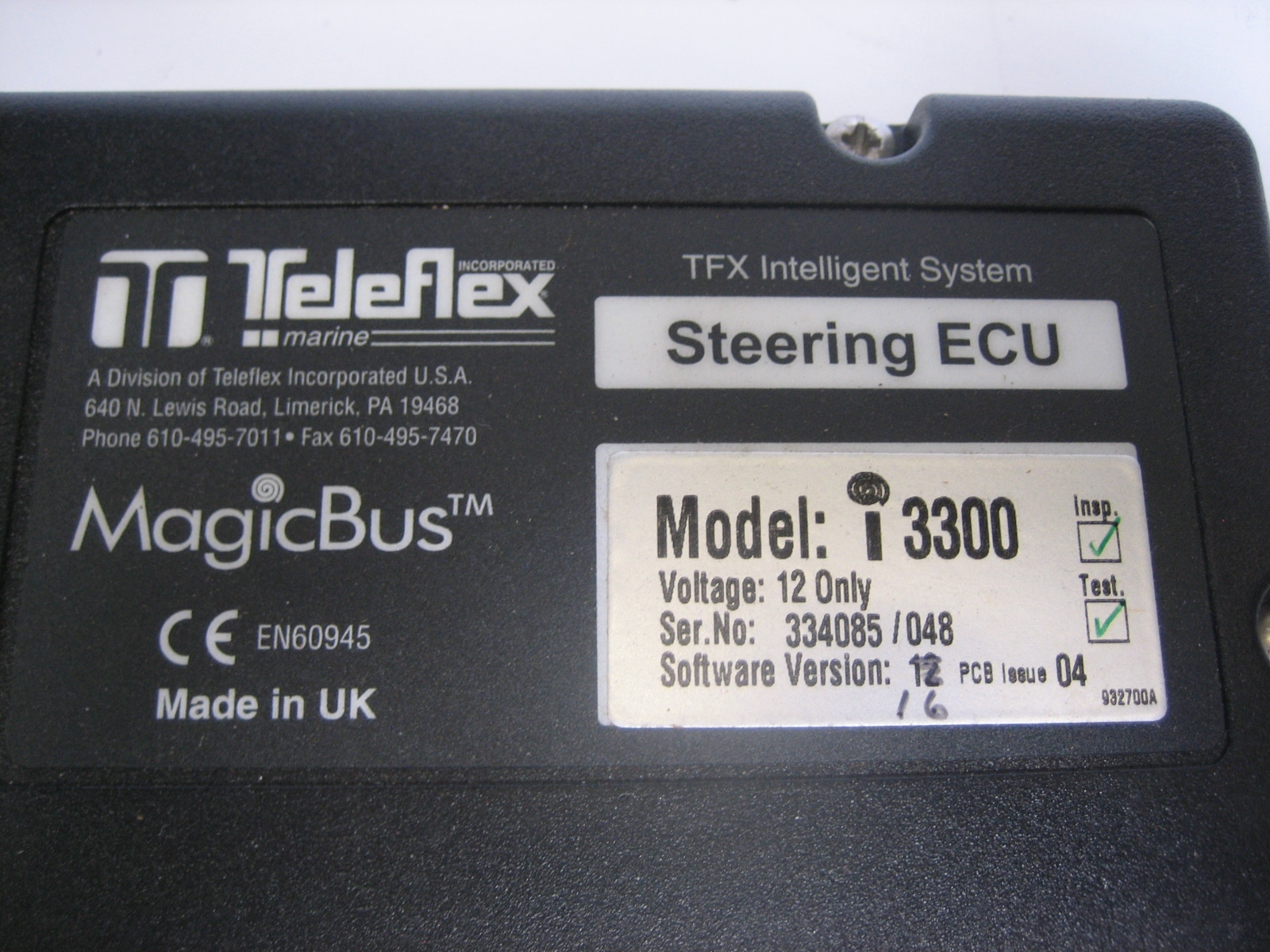 Teleflex Cetrek Magicbus Autopilot i3300 Steering ECU - Max Marine ...