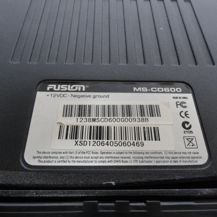 Fusion MS-CD600 - Marine AM/FM Sirius XM CD Entertainment System ...