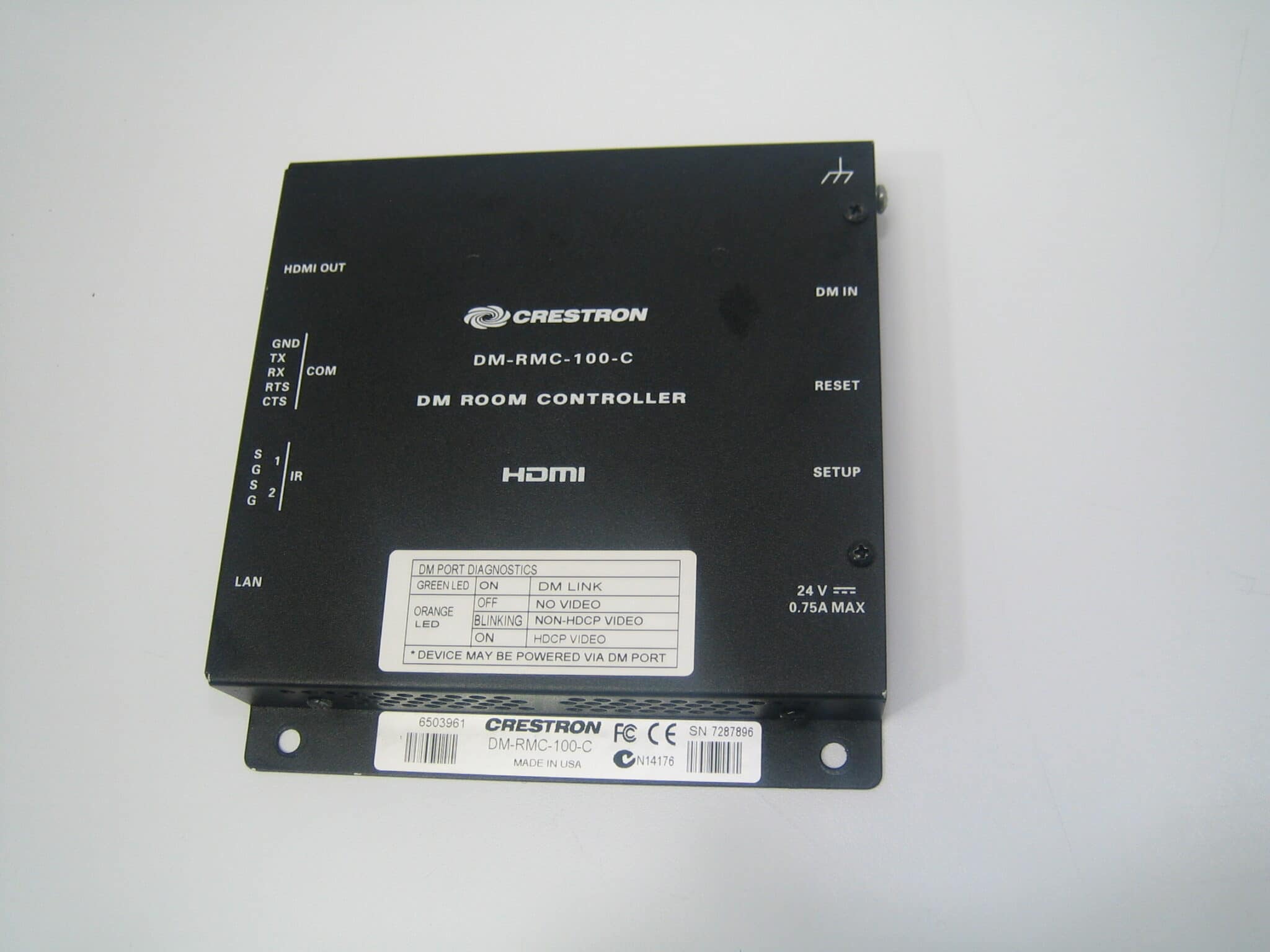 LOT OF 4 Crestron DM Room Controller DM-RMC-100-C * Power Tested - w/o ...