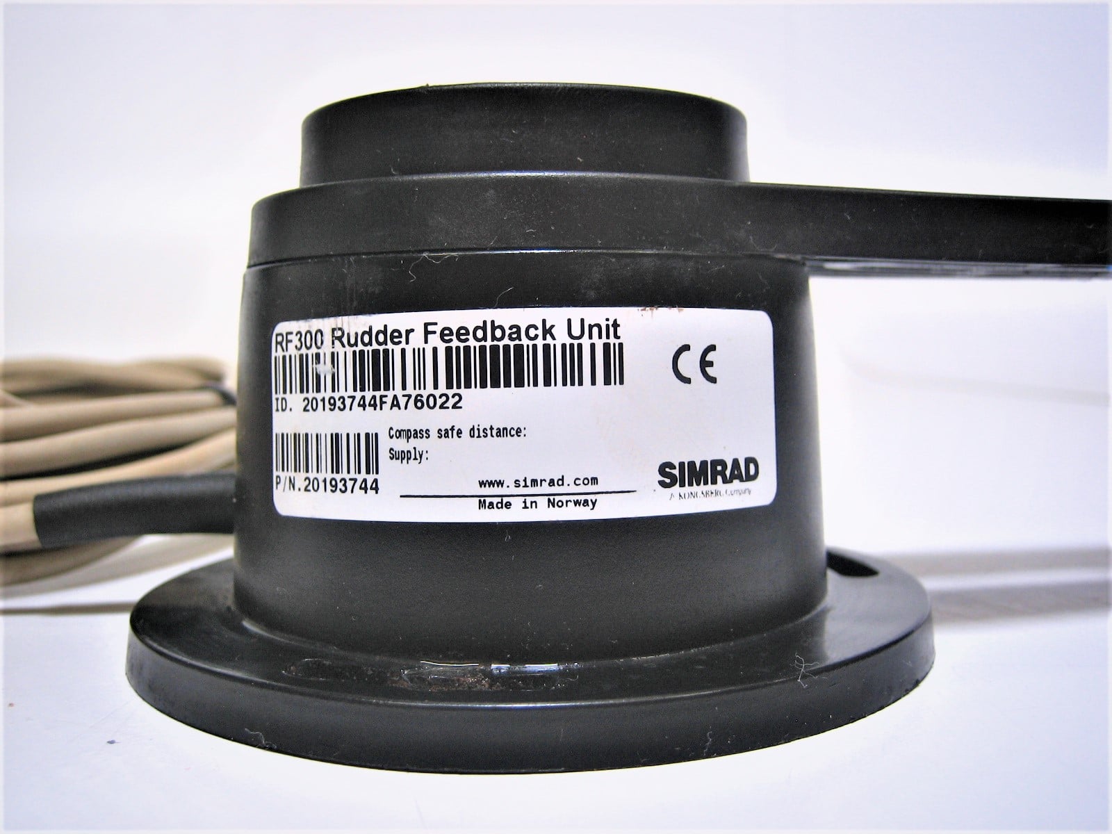Simrad-RF300 PN-20193744 Boat Rudder Feedback-Tested w/About 21ft of ...