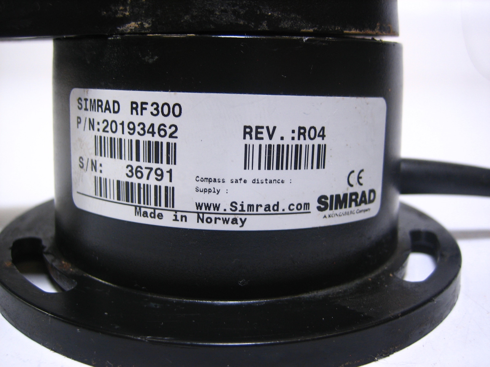 Simrad RF300 PN-20193744 Boat Rudder Feedback-Tested w/About 18ft of ...