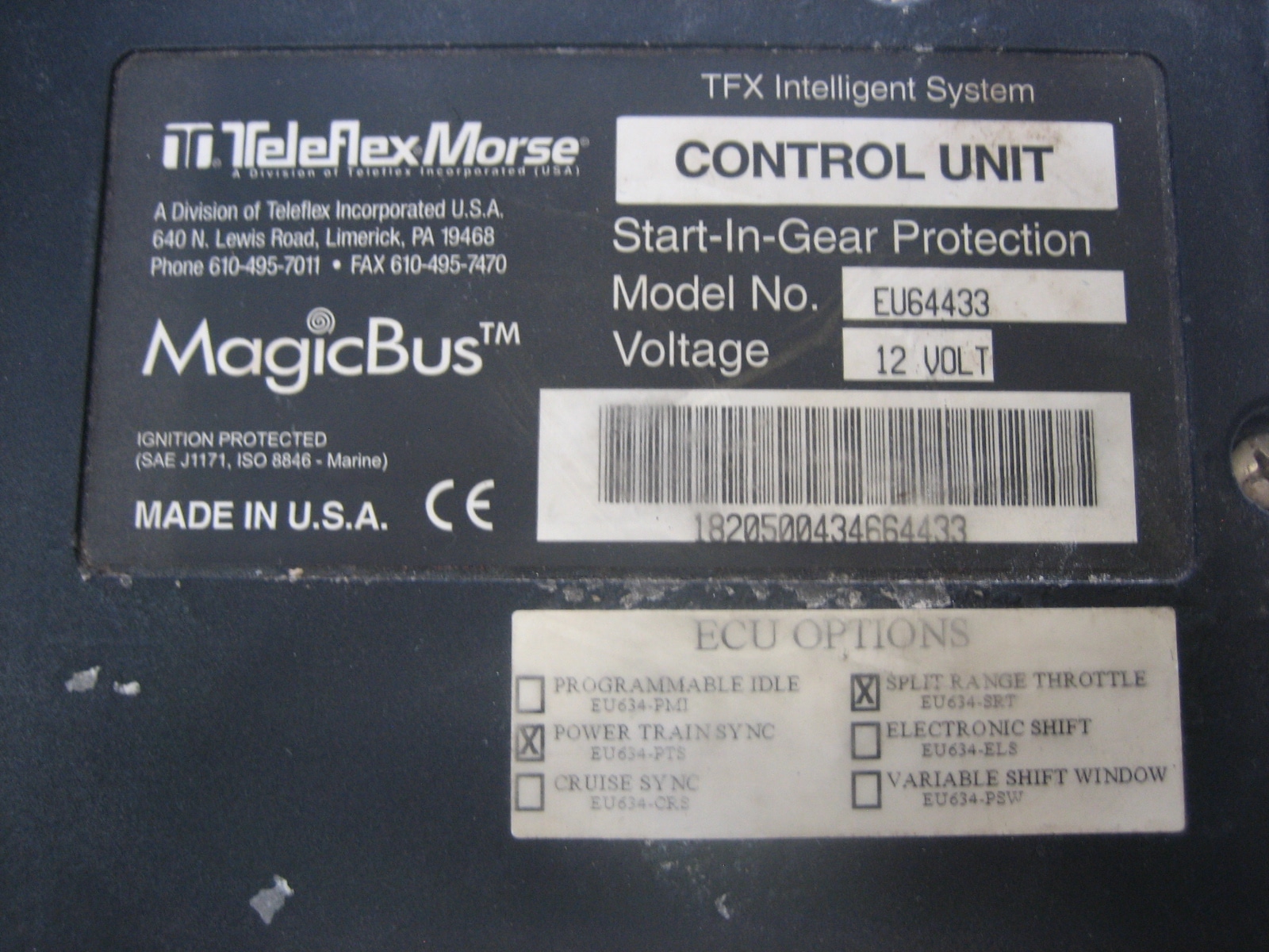 Teleflex ECU Control Unit for i6000 Magicbus Electronic Controls ...