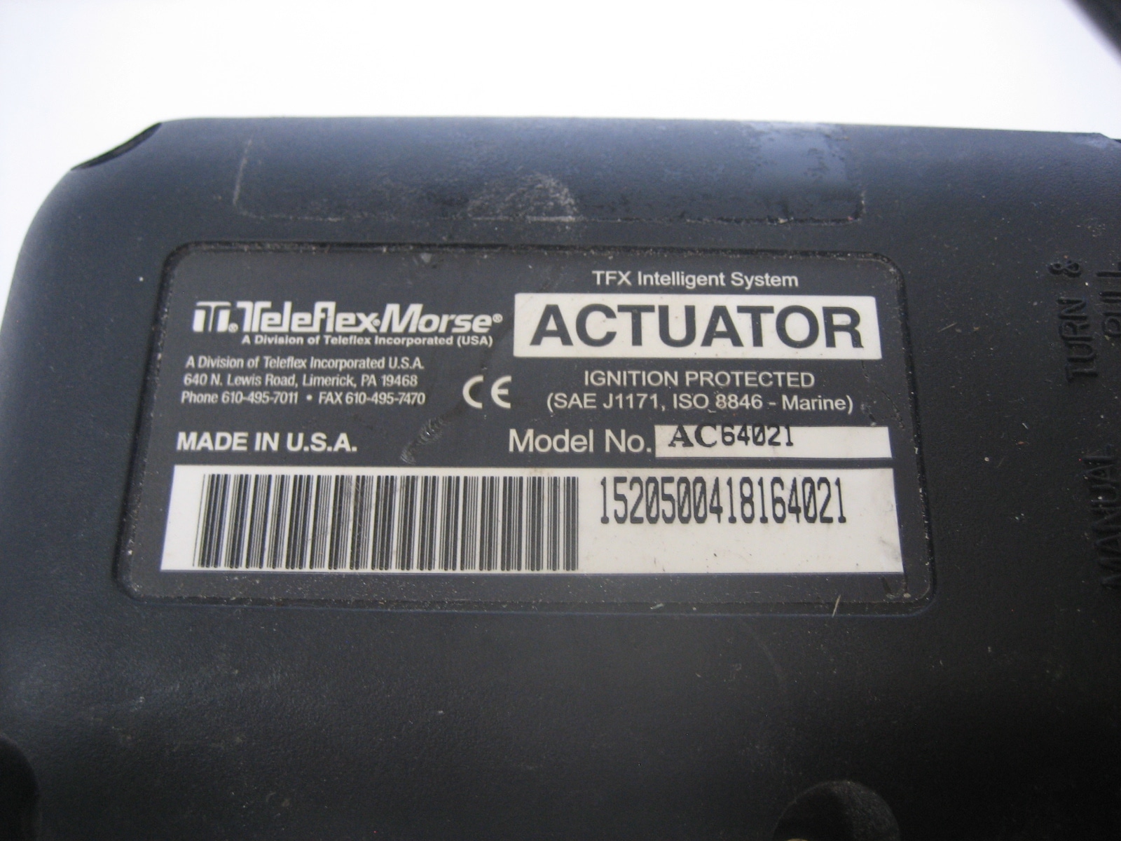 Teleflex Morse Throttle Actuator w/28' Cable AC64021 F/ i6000 Magicbus ...