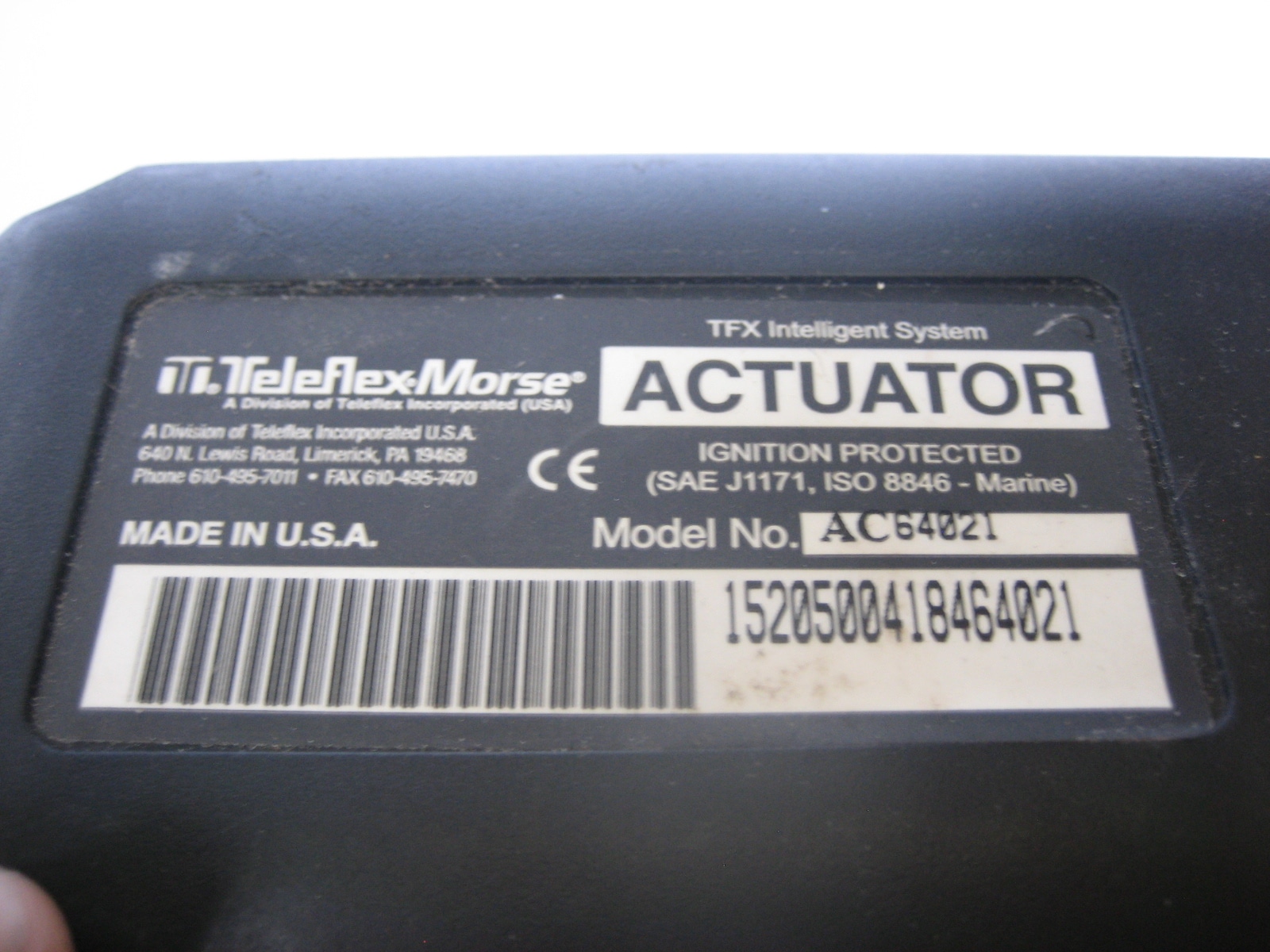 Teleflex Morse Throttle ACTUATOR ASSEMBLY AC64021 F/ i6000 Magicbus ...