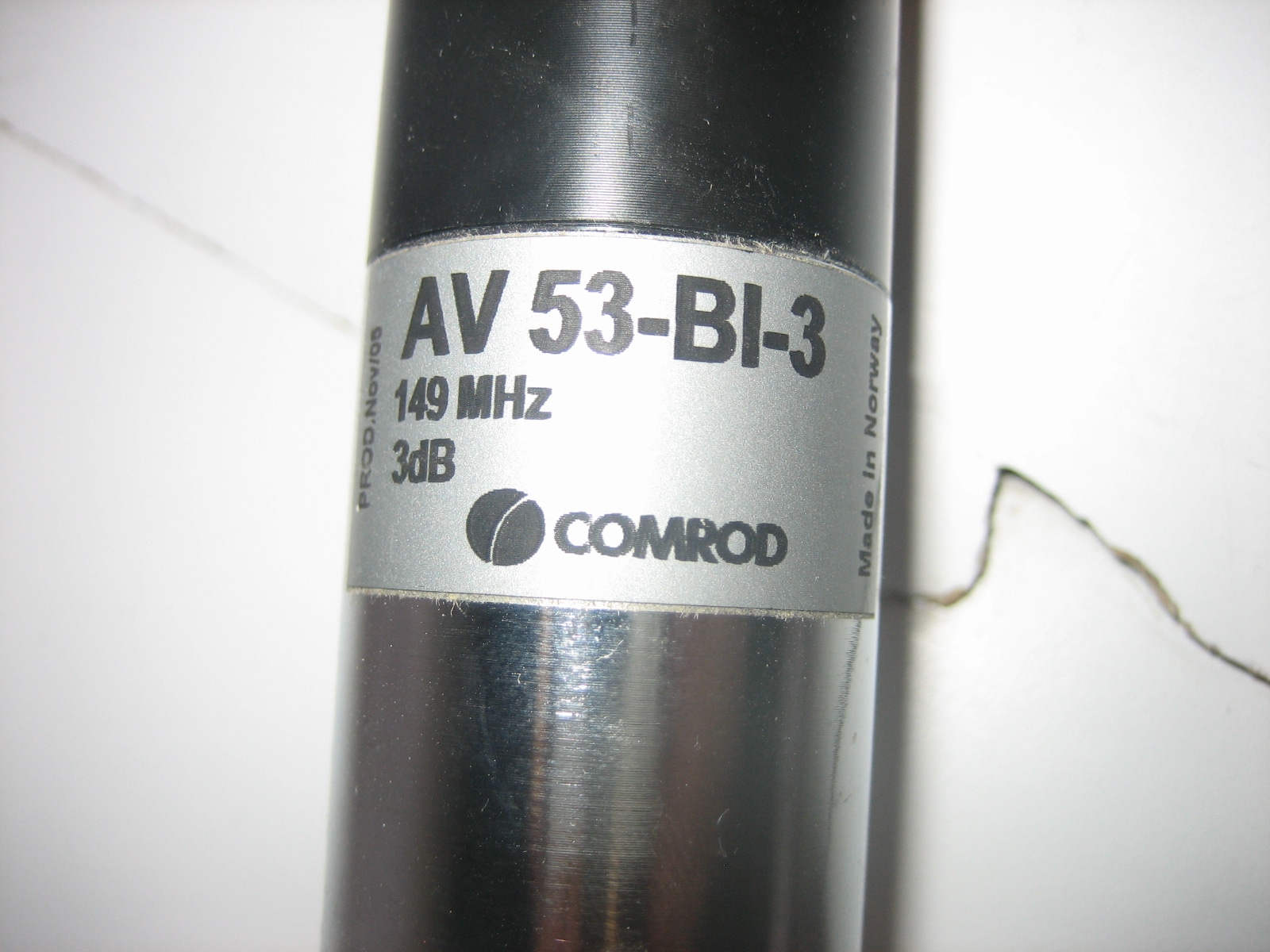 Comrod AV53BI-3 VHF 3' Sailboat Whip Marine Antenna 1 X 14 Standard ...
