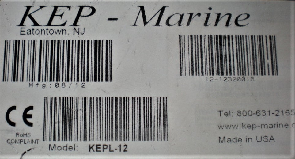 KEP Marine KEPL-12 Sunlight Viewable Marine Monitor + Cables - Tested ...