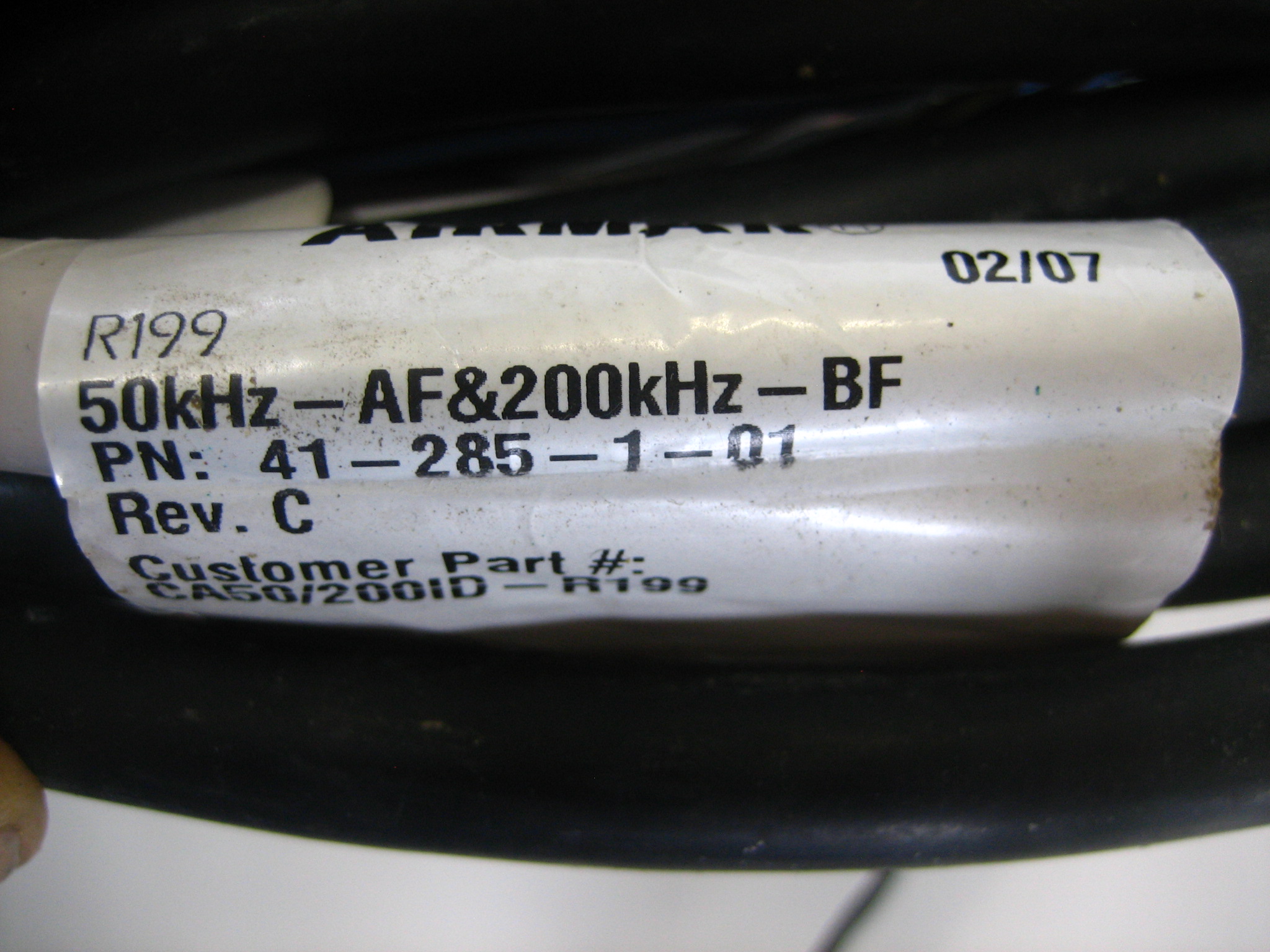 Airmar R199 2kw 50/200 Dual Line Non-Diplexed In-Hull Transducer - Fits ...