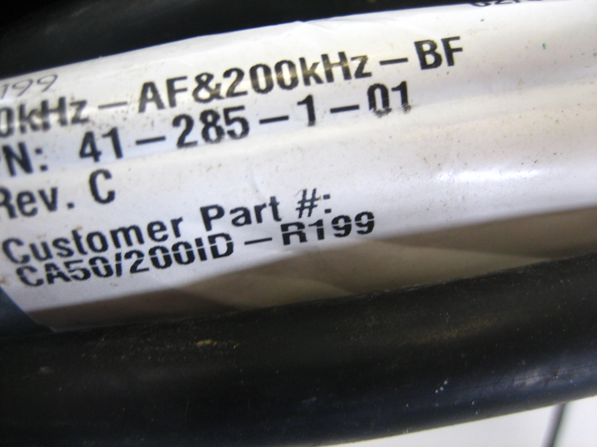 Airmar R199 2kw 50/200 Dual Line Non-Diplexed In-Hull Transducer - Fits ...