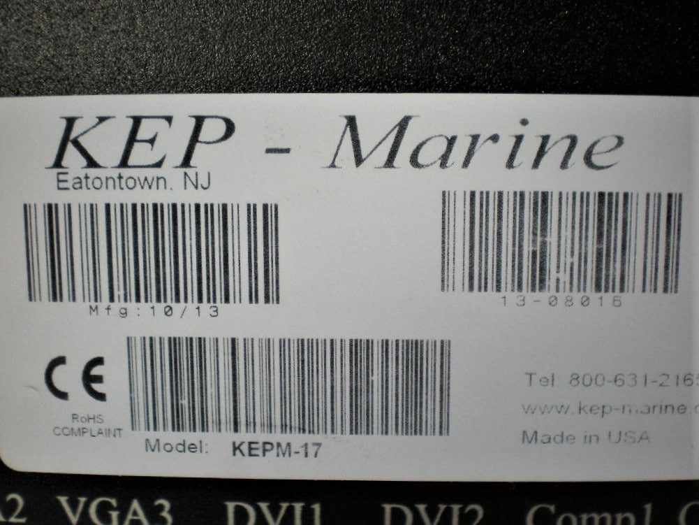 KEP Marine KEPM-17 17" Sunlight Viewable Marine Monitor Tested Good ...