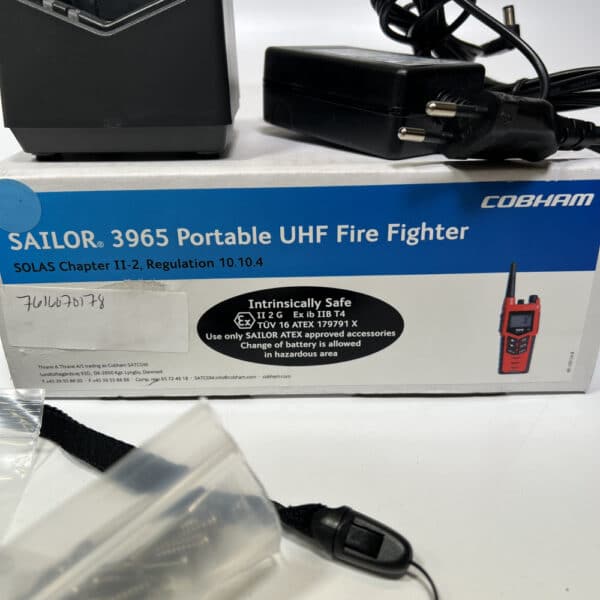 SAILOR 3965 UHF Fire Fighter Portable Radio - *NEW OLD STOCK*- No ...